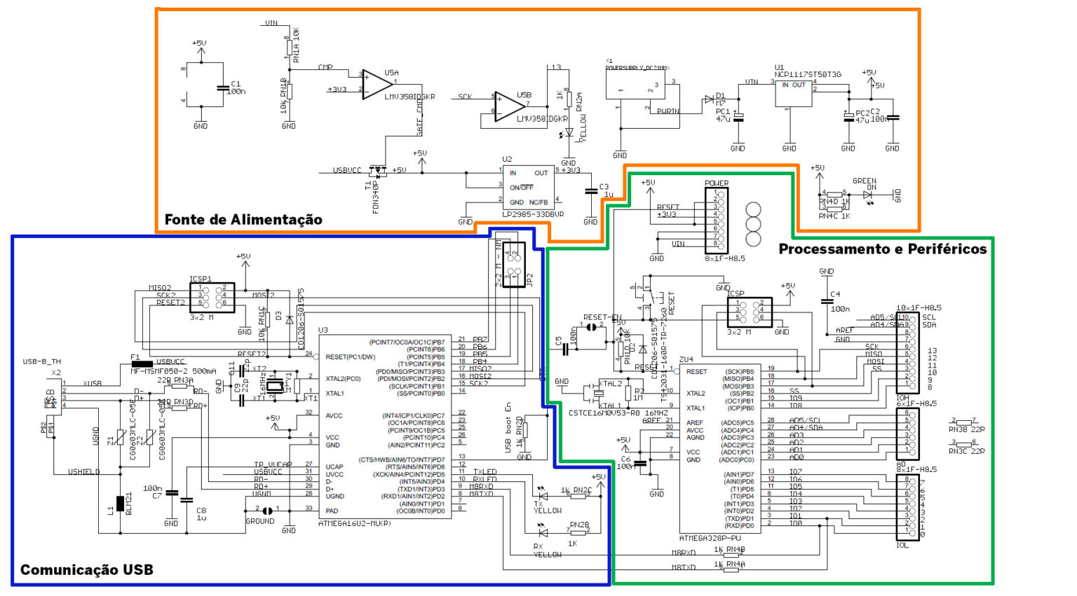 Conhecendo o Esquemático do Arduino Uno - Parte 1 | ricardoteix.com